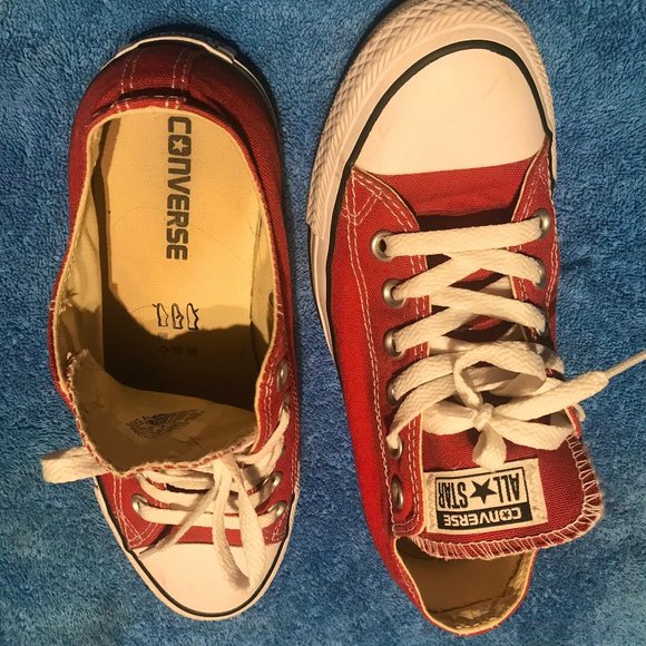 Converse | Shoes | Cute Converse Sneakers Red Color | Poshmark